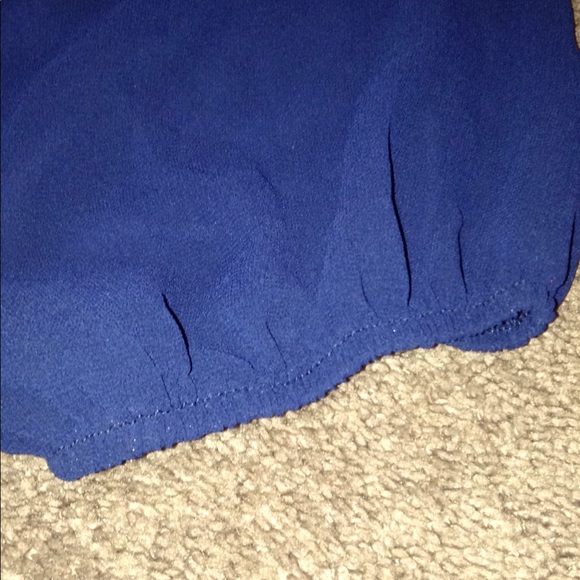 by & by | Dresses | Shear Navy Blue Dress | Poshmark